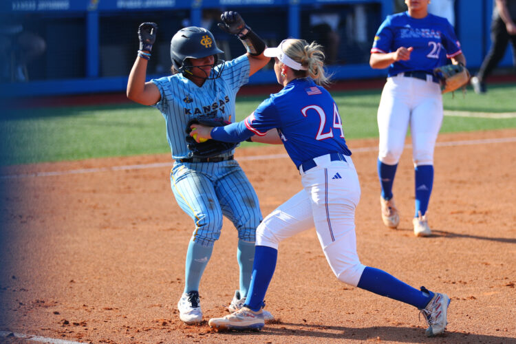 KU softball stumbles in midweek matchup against Kansas City - KU Sports
